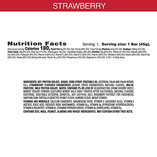 Kellogg's Special K Protein Bars, Strawberry, School and Office Snacks ...