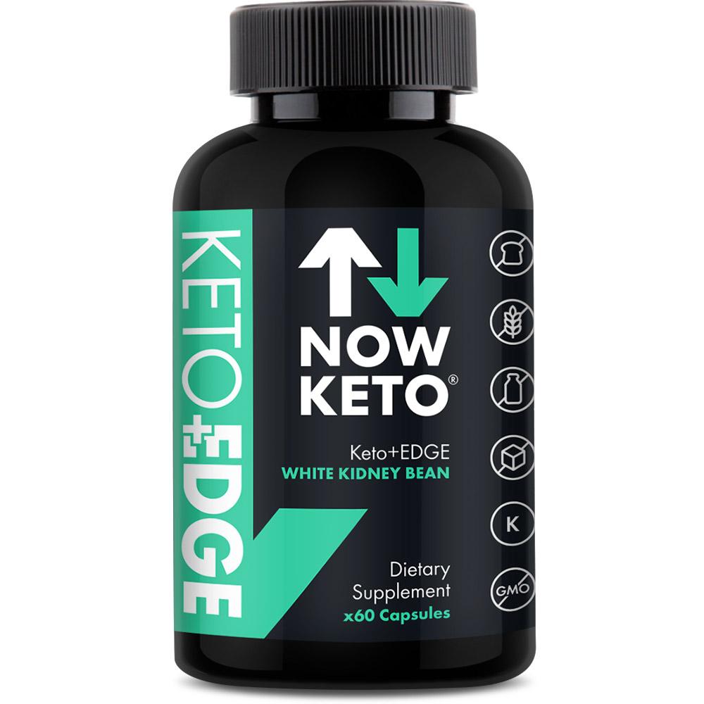 Keto+EDGE Weight Loss Carb Blocker | White Kidney Bean Extract - NOW KETO